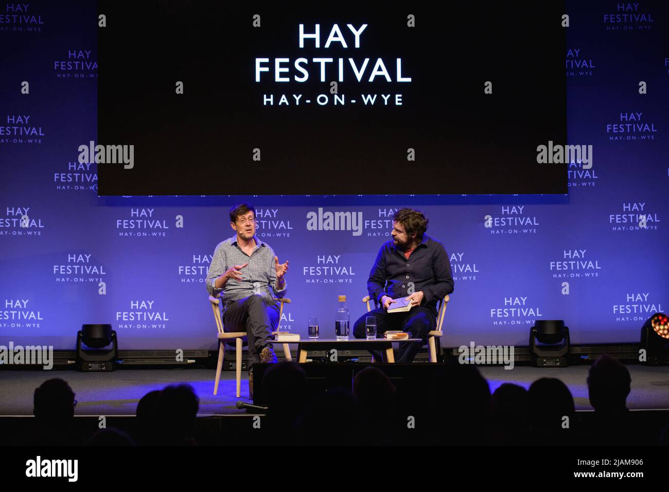 Hay-on-Wye, Wales, UK. 31th May, 2022. 169 - Patrick Barkham talks to ...