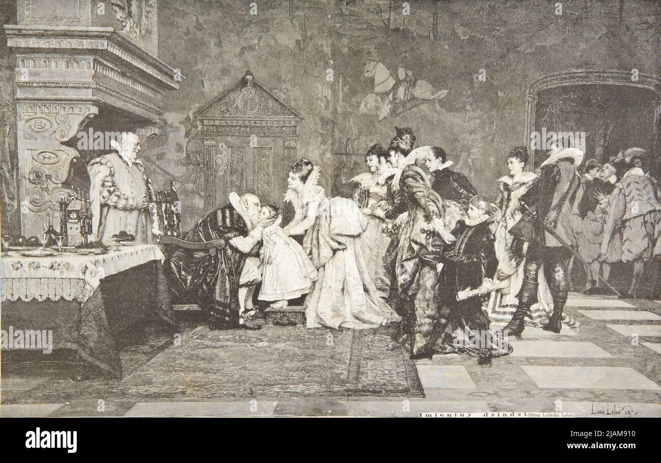 The name day is due to the image of Louis Leloir. Advertising print of ...