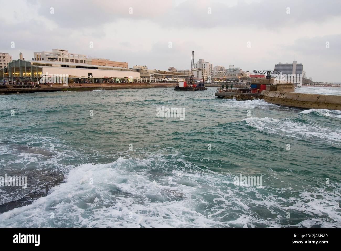 Israel, Tel Aviv the renovated old port now an entertainment centre ...
