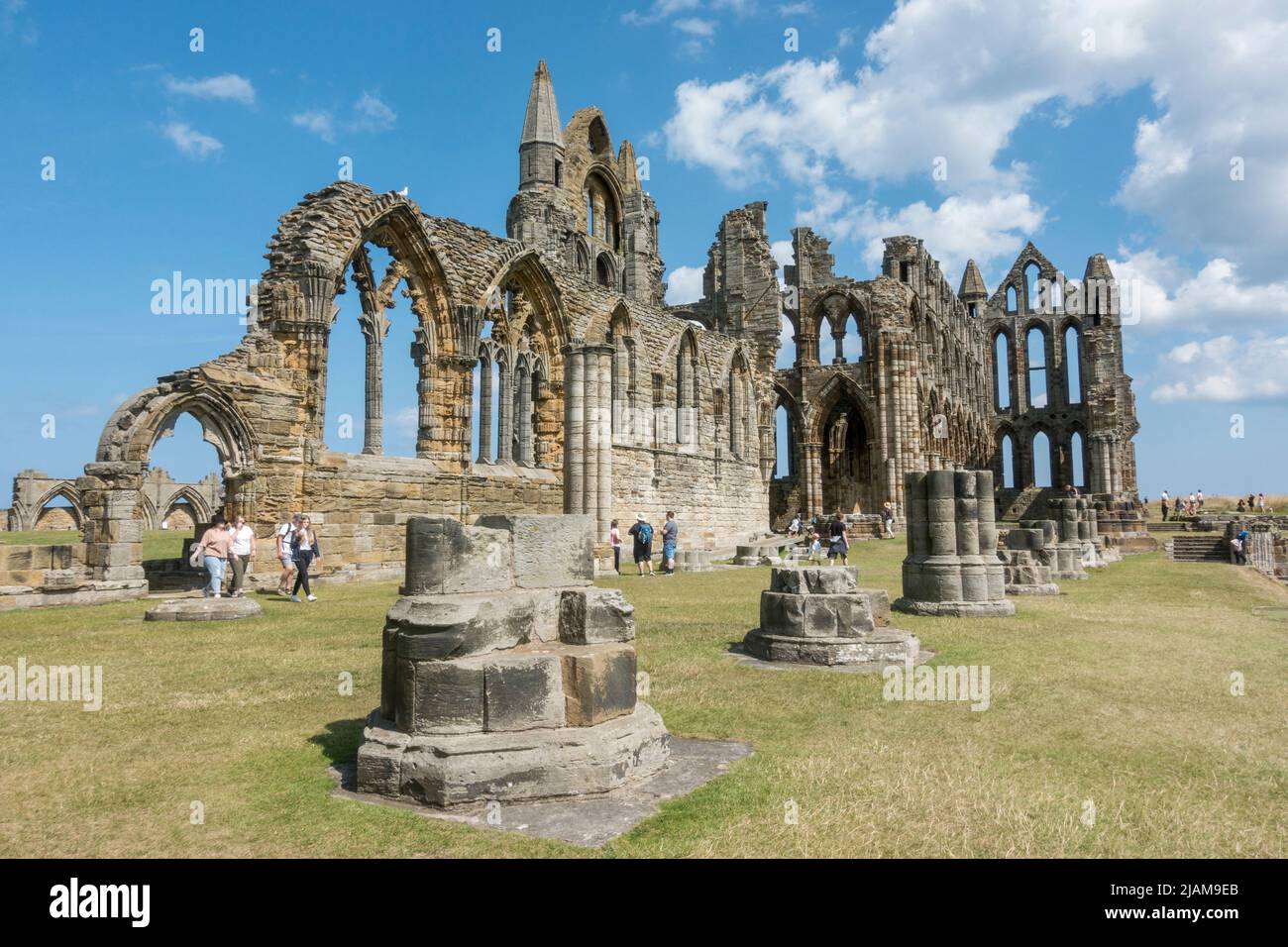 The ruins of Whitby Abbey, Whitby, North Yorkshire, UK Stock Photo - Alamy