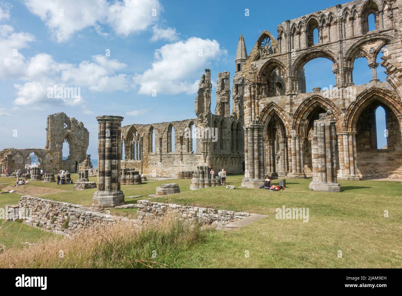 The ruins of Whitby Abbey, Whitby, North Yorkshire, UK Stock Photo - Alamy