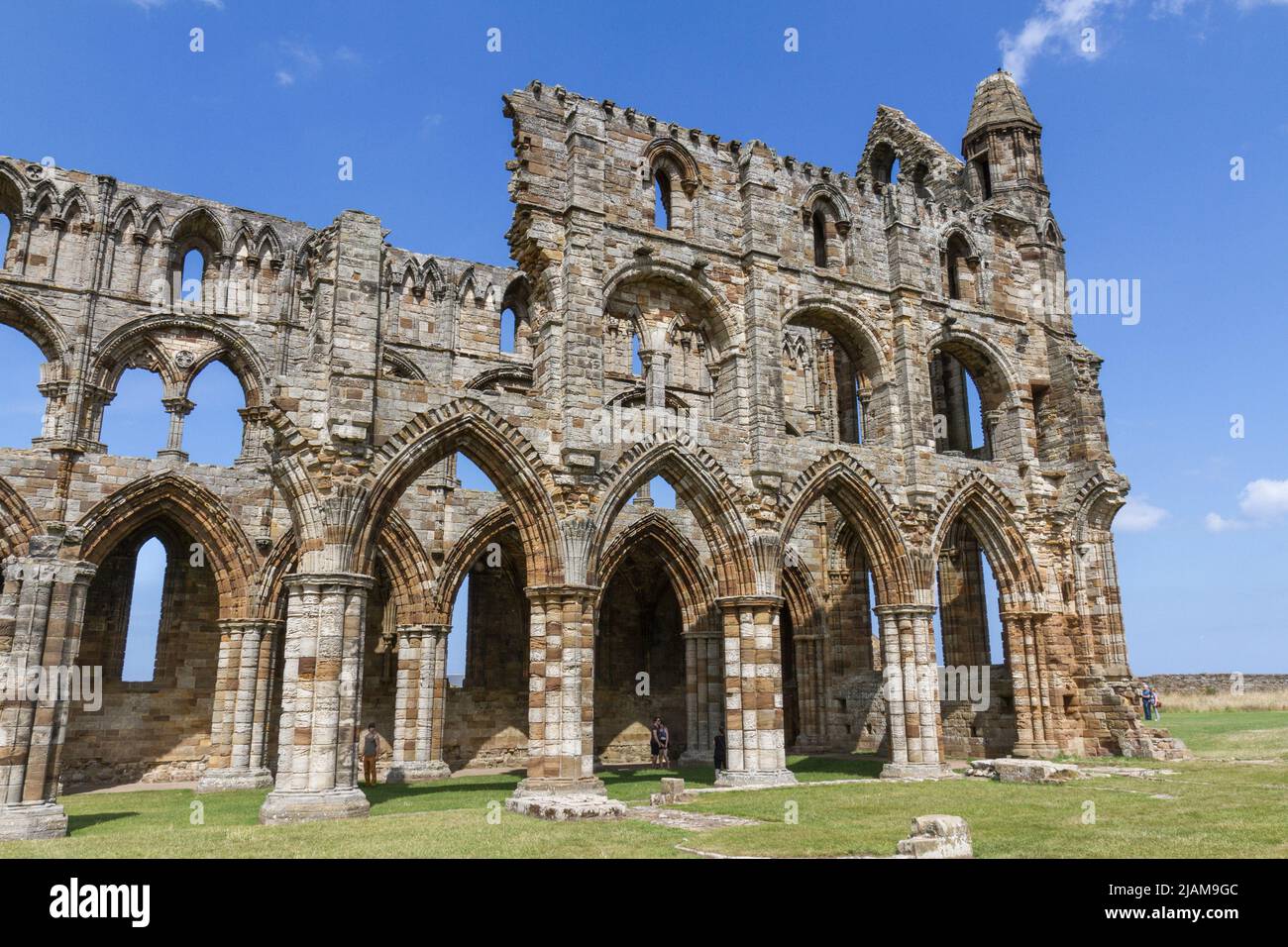 The ruins of Whitby Abbey, Whitby, North Yorkshire, UK Stock Photo - Alamy