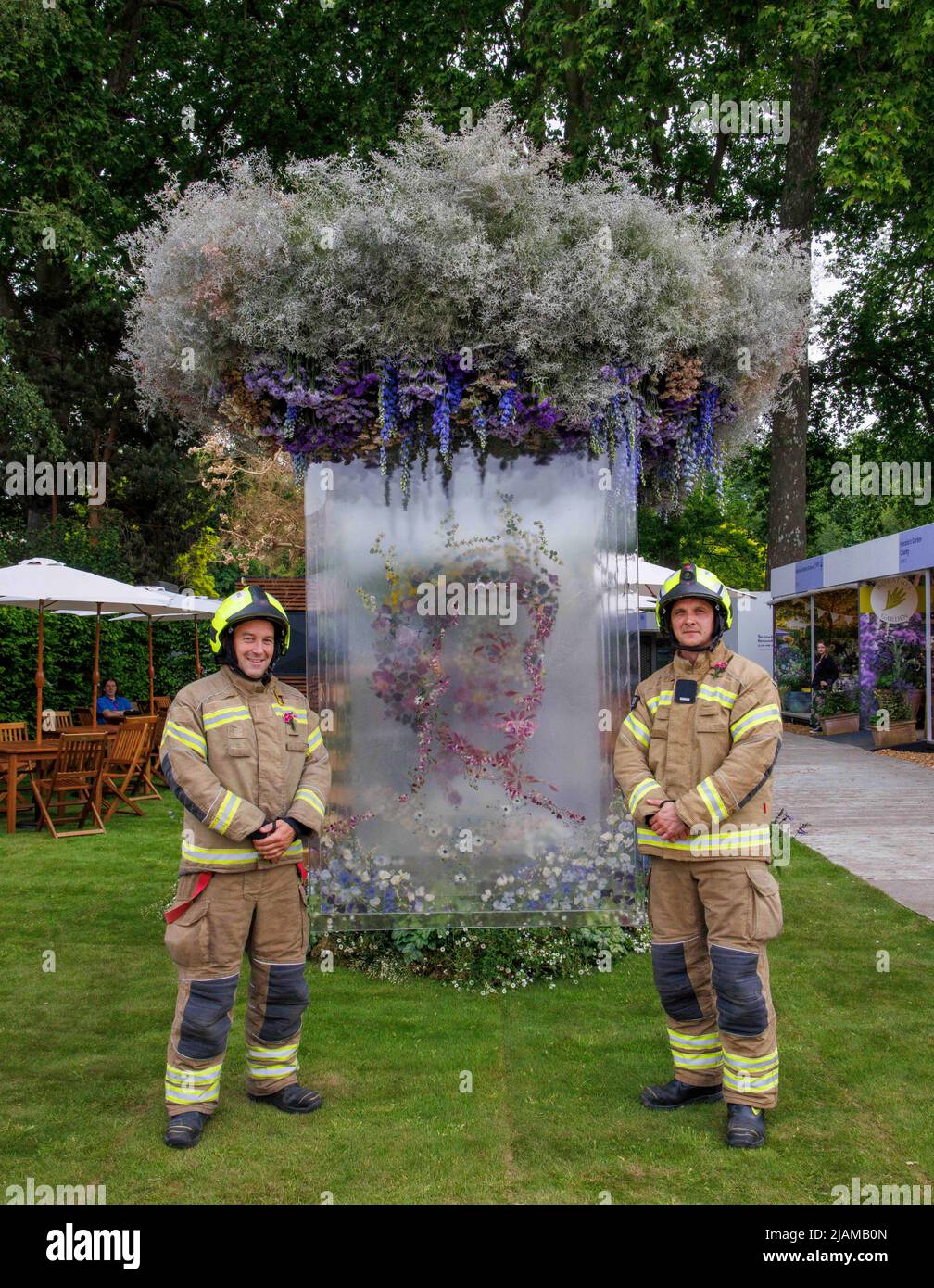 Celebrating the Queen's love for nature, an installation by floral ...
