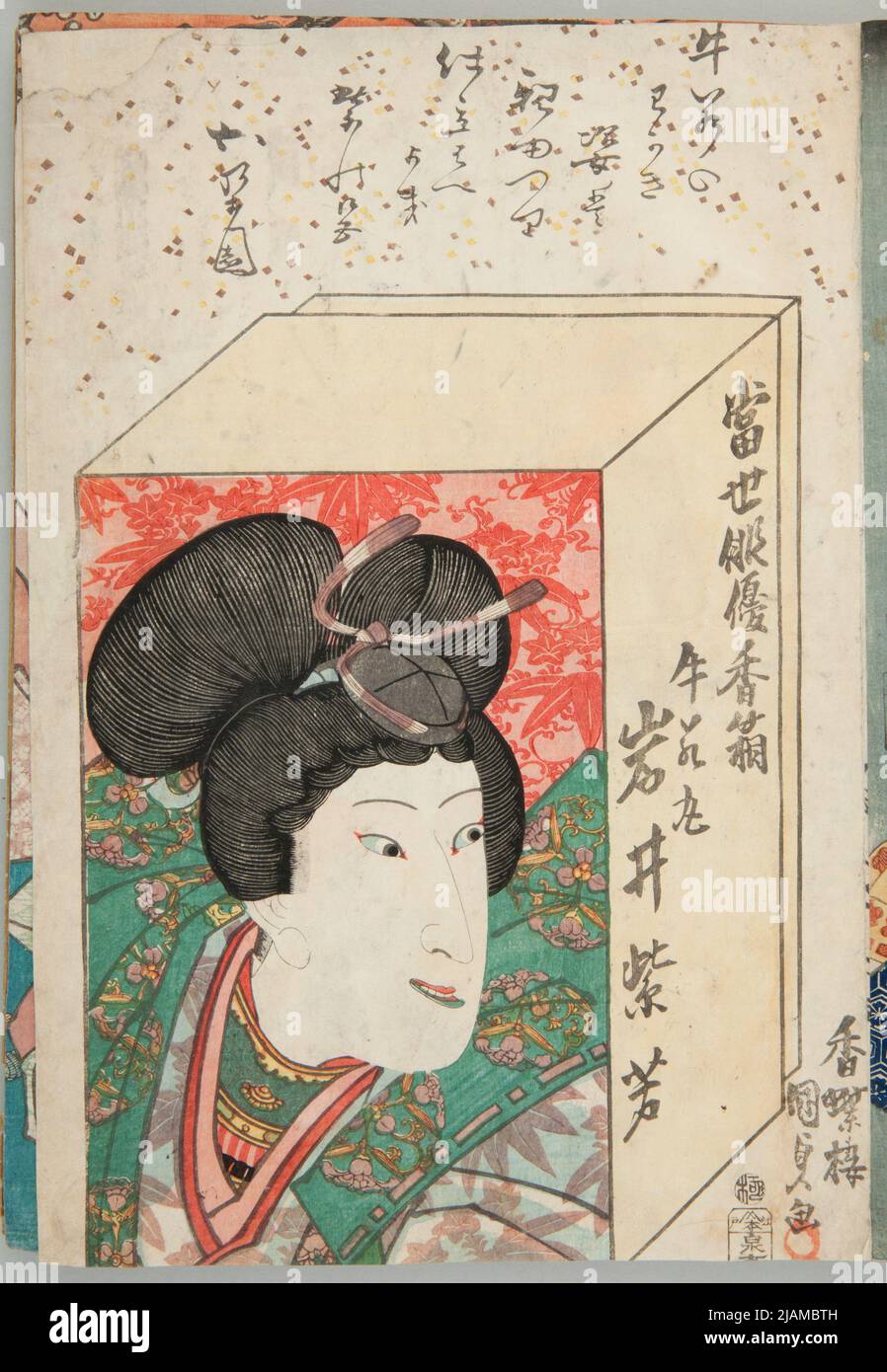 Bust of the Actor Iwai SHIJAKU Kunisada, UTAGAWA (1786 1864 Stock Photo ...