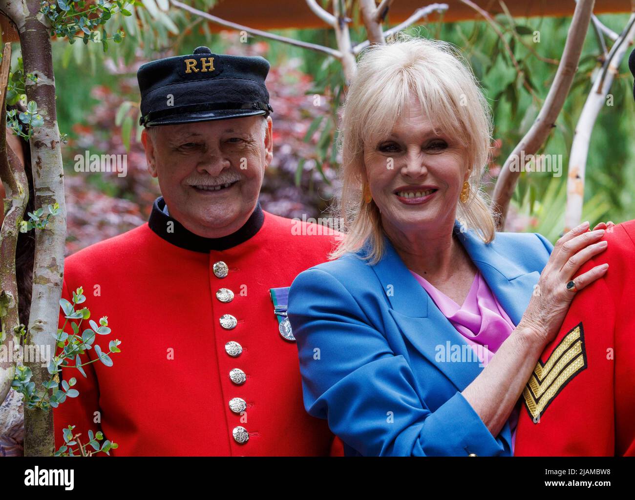 Dame Joanna Lumley, actress model and activist, at the RHS Chelsea ...