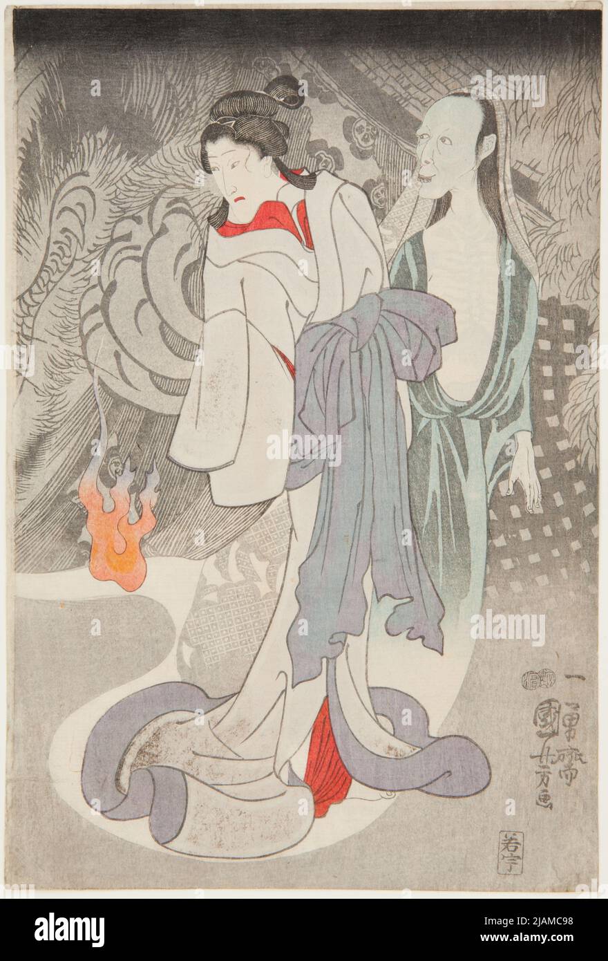 Selectum spirit and cat ghost Utagawa, kuniyoshi (1797 1861 Stock Photo - Alamy