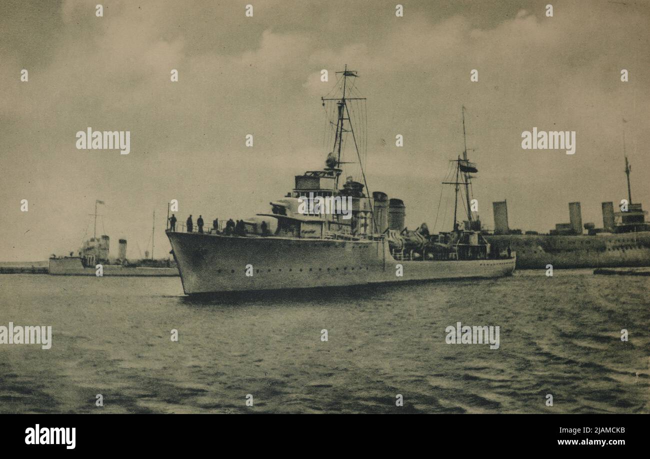 Gdynia The ORP Wicher Photoreports of the Naval Office Stock Photo - Alamy