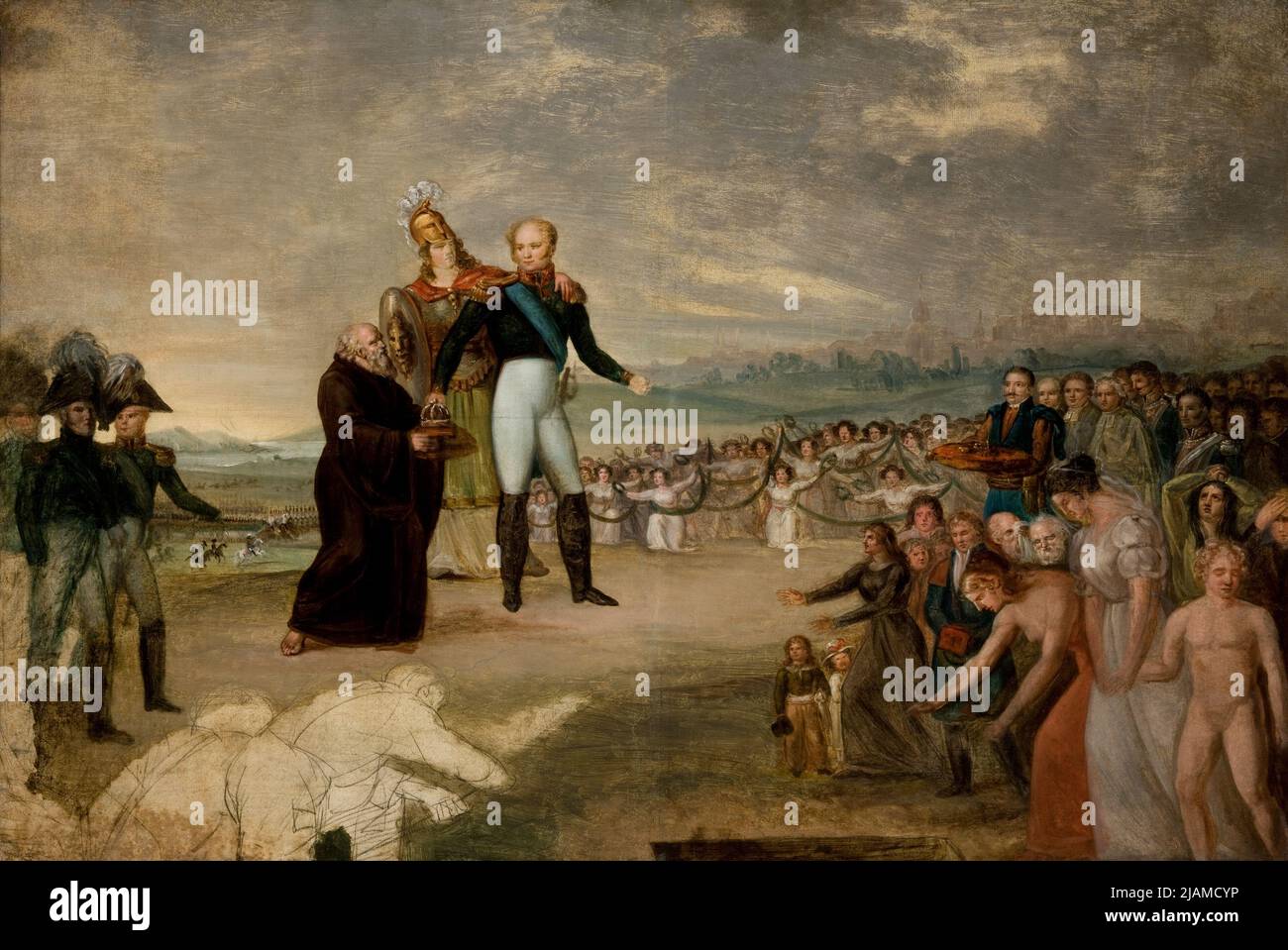 Alexander I Crowned King of Poland Stachowicz, Micha (1768 1825 Stock ...