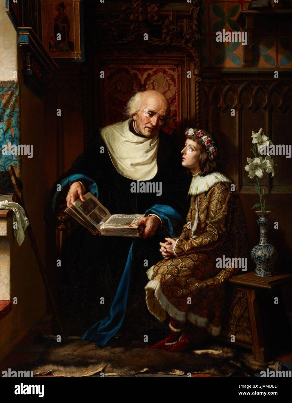 St Jan of Kęty as a Teacher of St Casimir the Prince Zinc, Florian ...