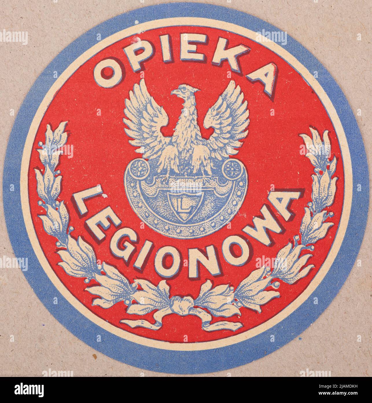Collector’s paper memorial badge Legion care Stock Photo - Alamy