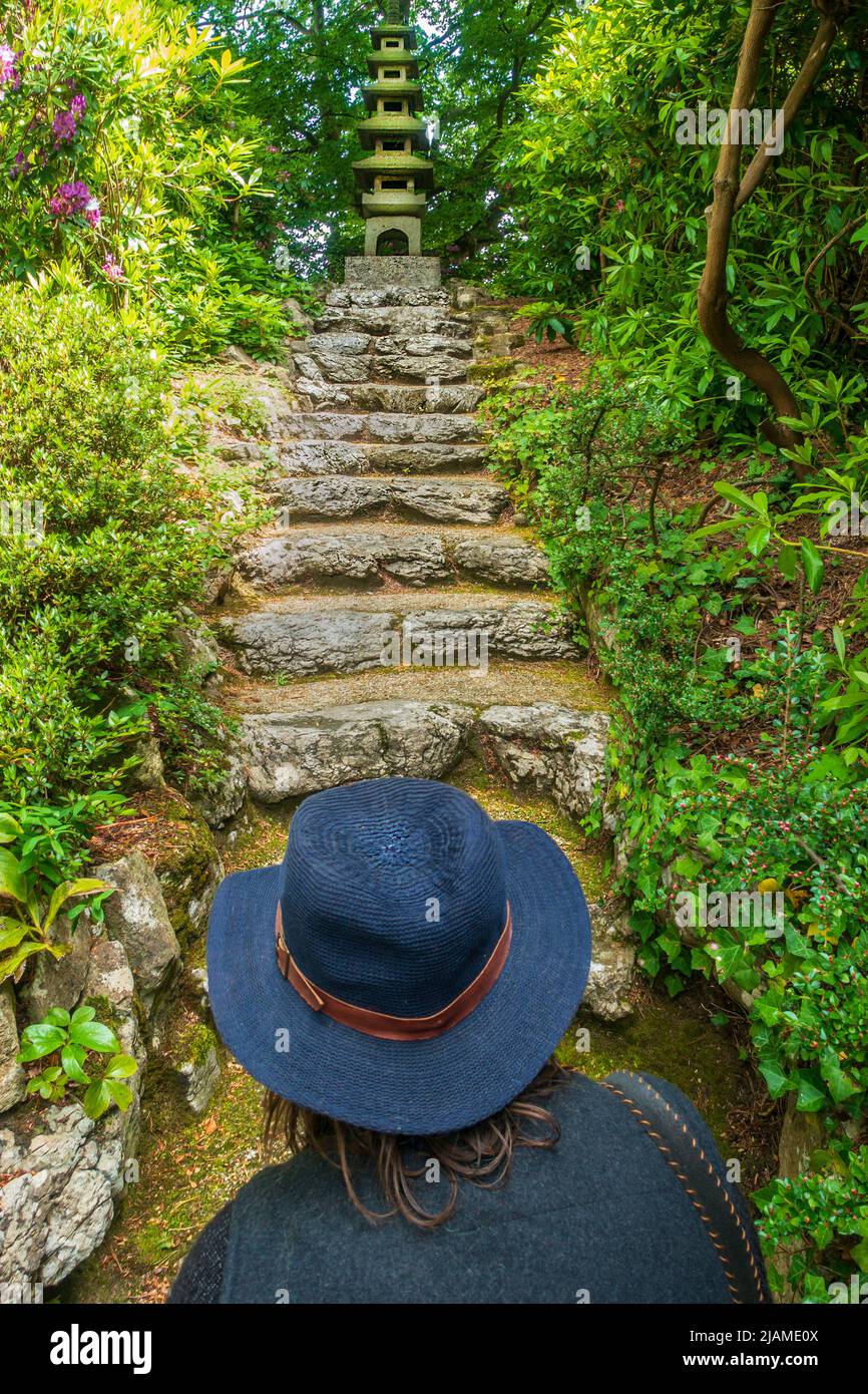 Stairway to Heaven,Pagoda,Japanese Garden,Compton Acres,Poole,Dorset ...