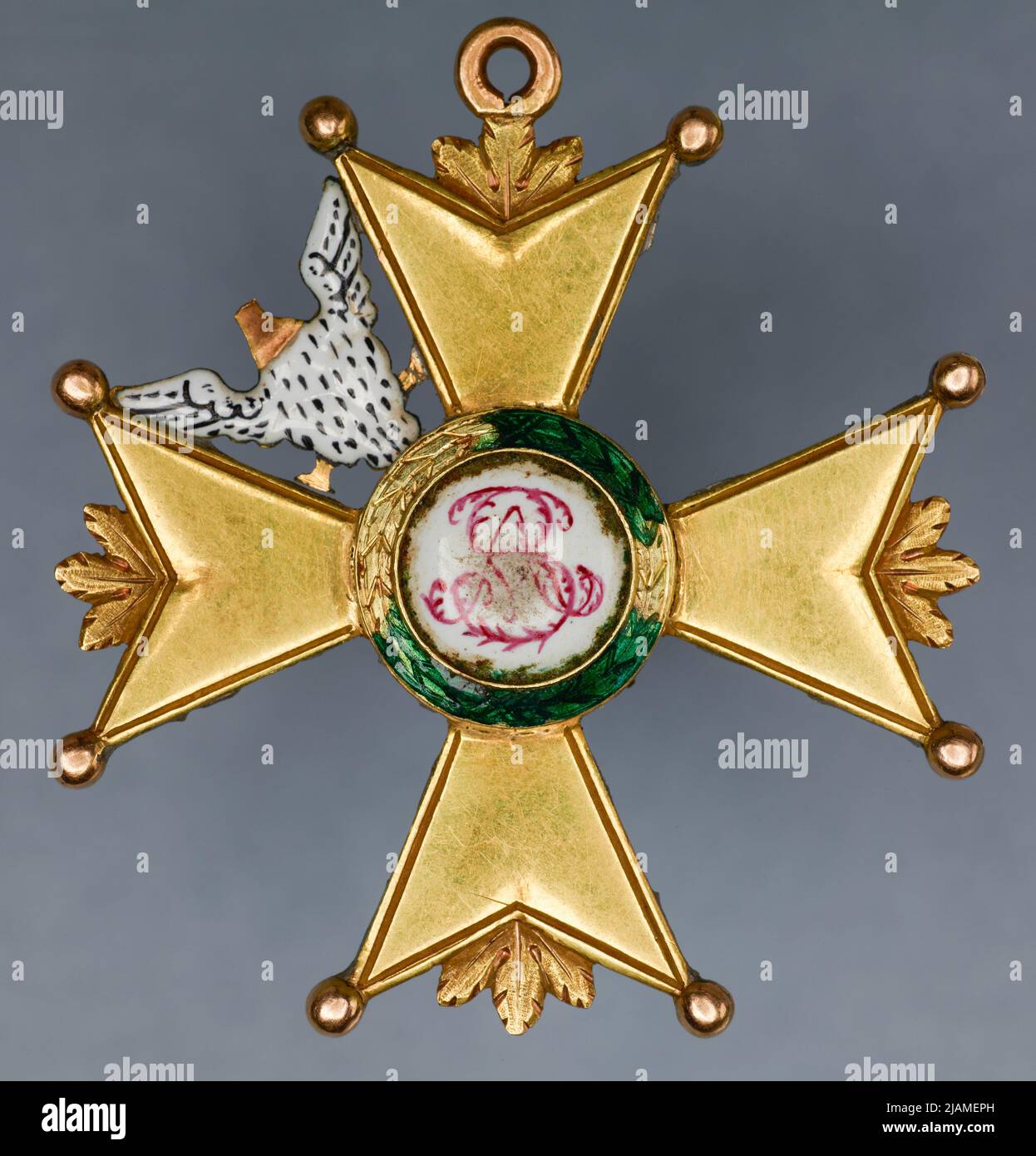 Cross of the Order of St. Stanisław III class Stock Photo - Alamy