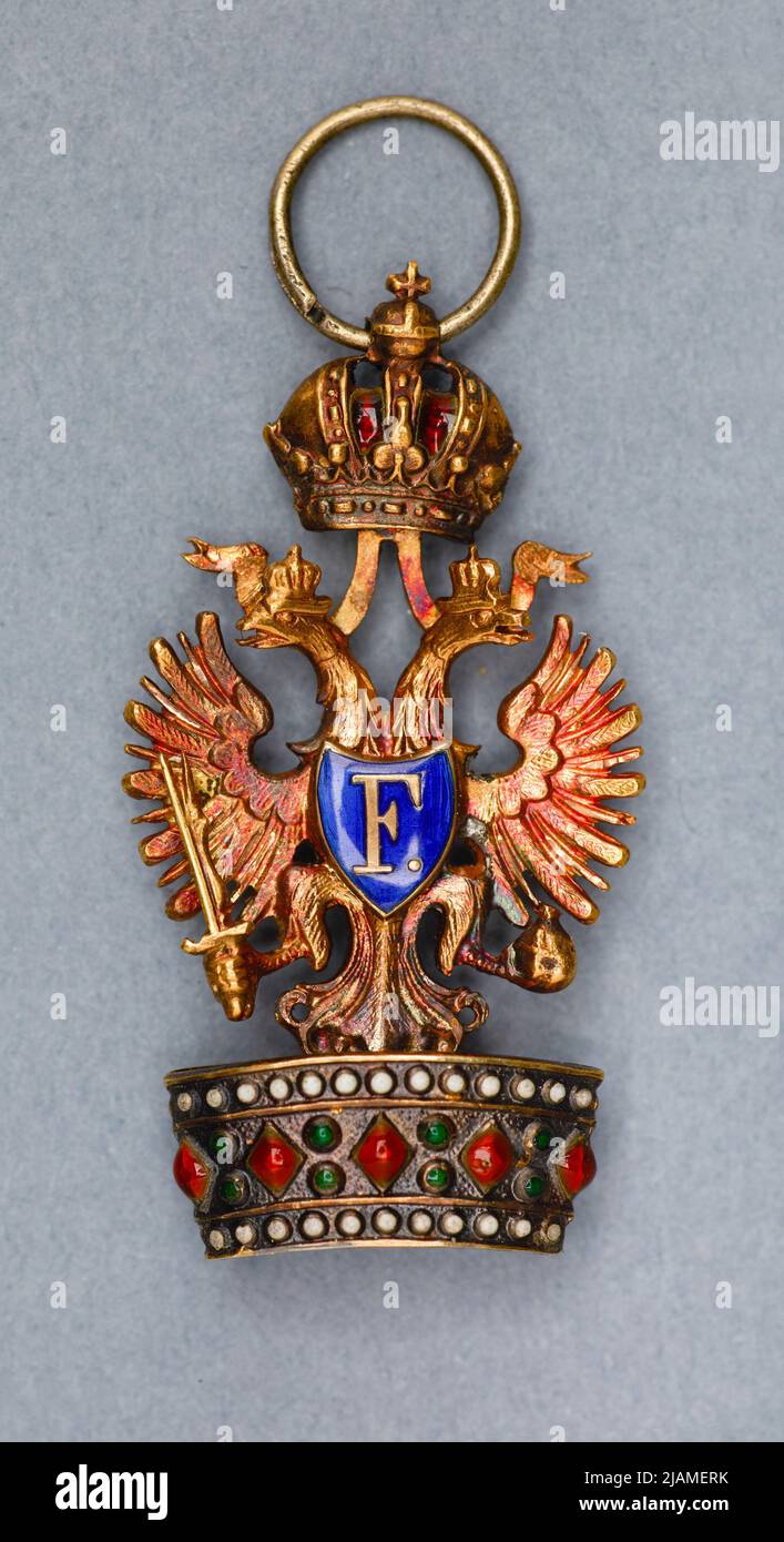 Miniature of the Austria Order of the Iron Crown of the Third Class ...