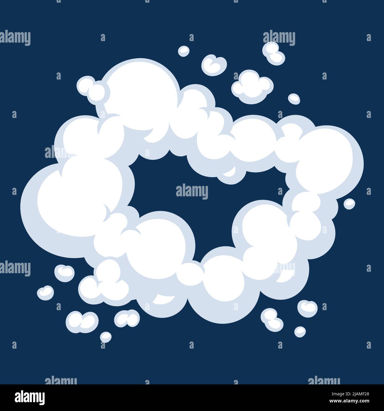 Comic cartoon smoke or cloud, vector speed motion effects Stock Vector ...