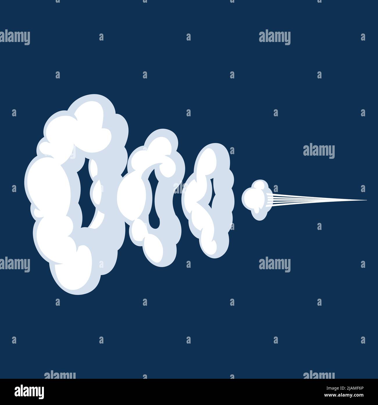Comic cartoon smoke or cloud, vector speed motion effects Stock Vector ...