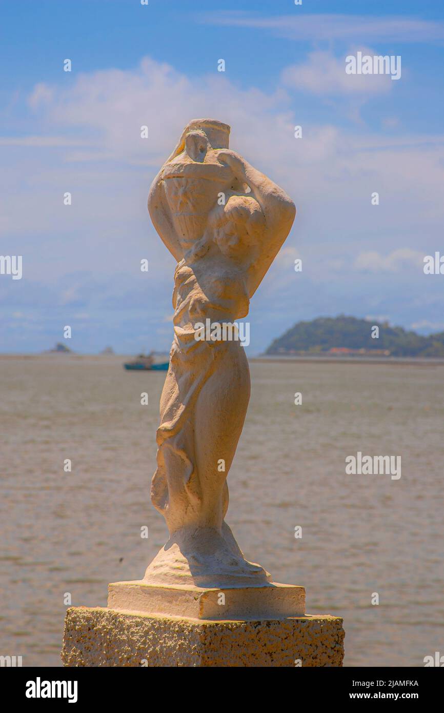 Statue of a Female water carrier Panama City, Panama Stock Photo - Alamy