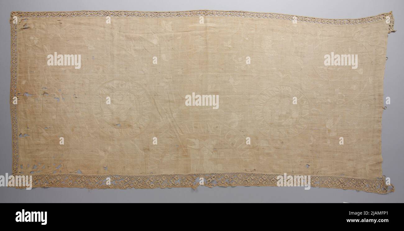 IIturgical embroidery on IInen The Last Supper, The Sacrifice of ...