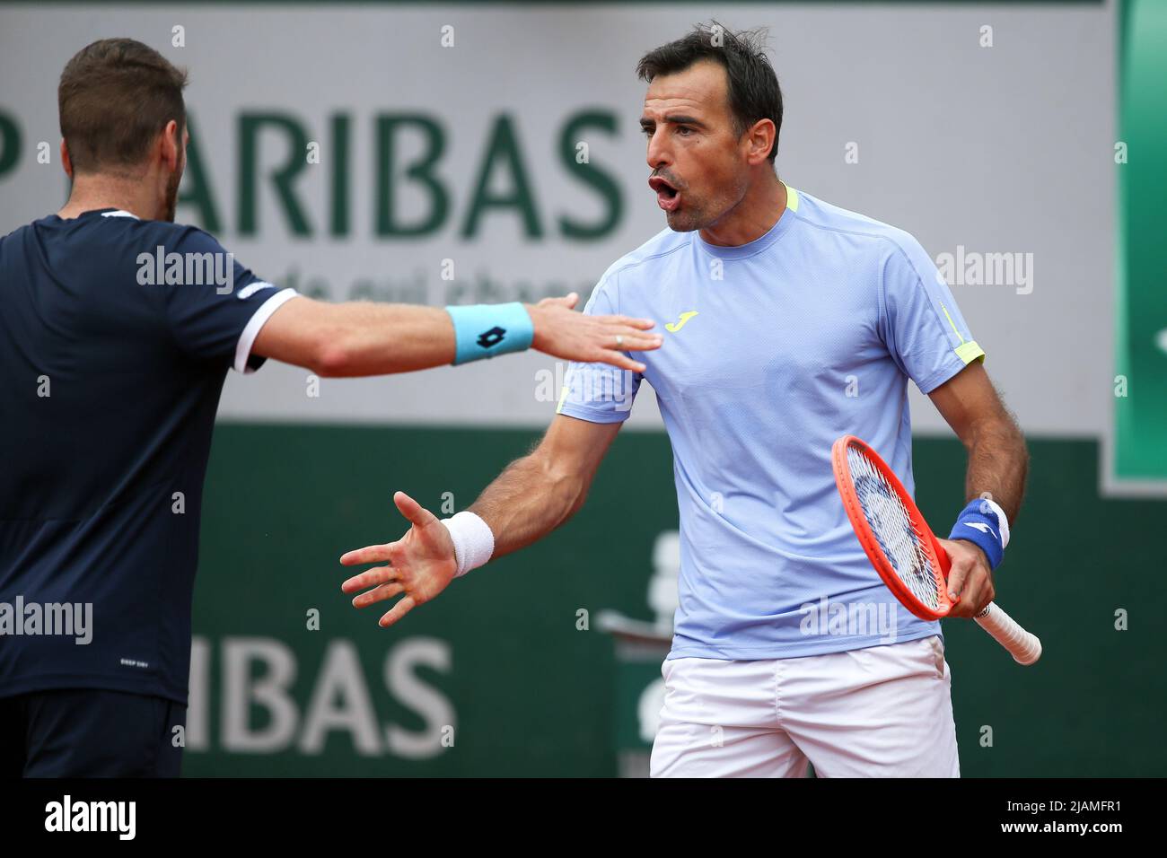 PARIS, IF - 31.05.2022: ROLAND GARROS 2022 - Ivan Dodig (CRO) during ...