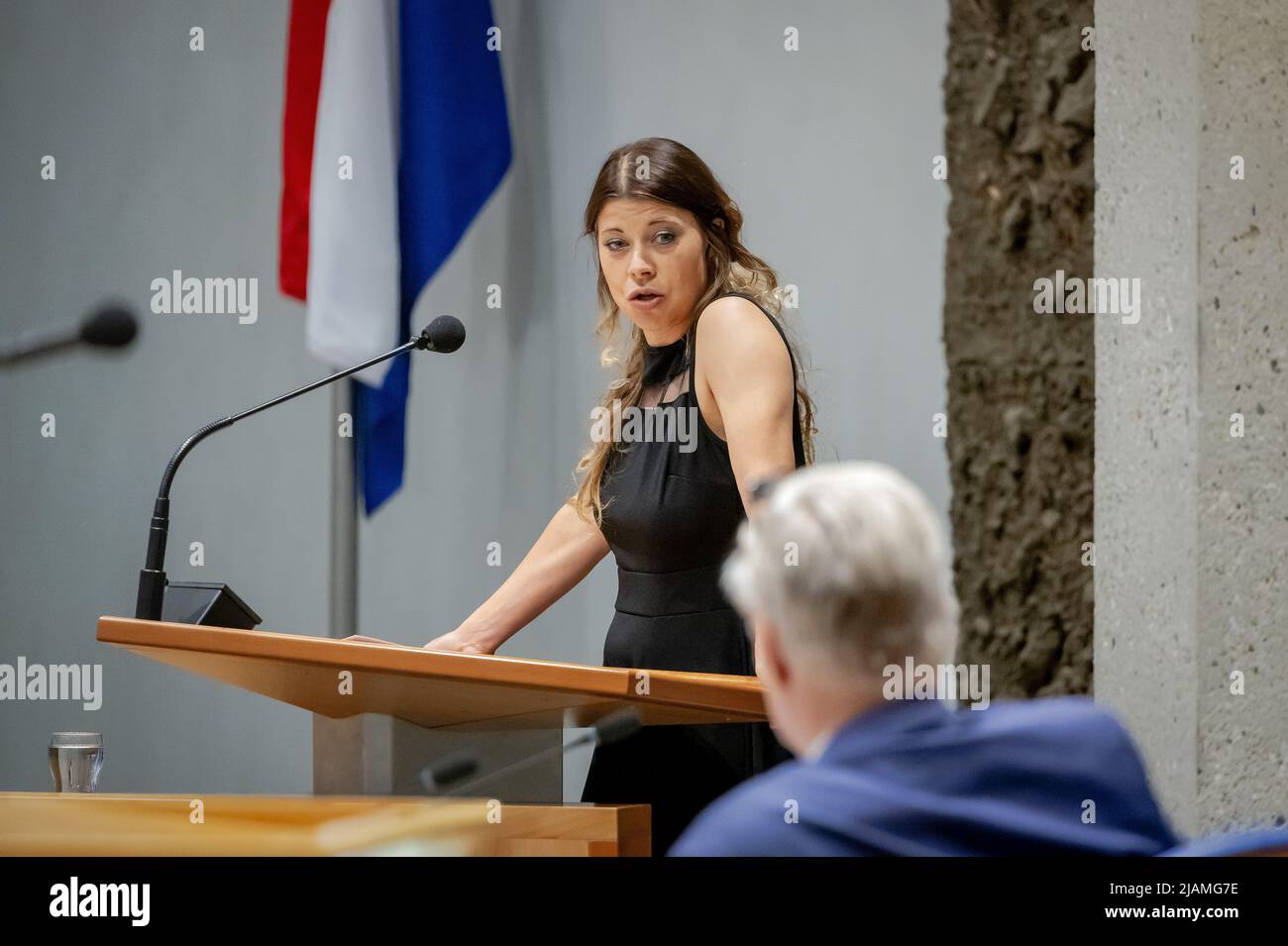 2022-05-31 14:38:05 THE HAGUE - Lisa Westerveld (GroenLinks) during the ...