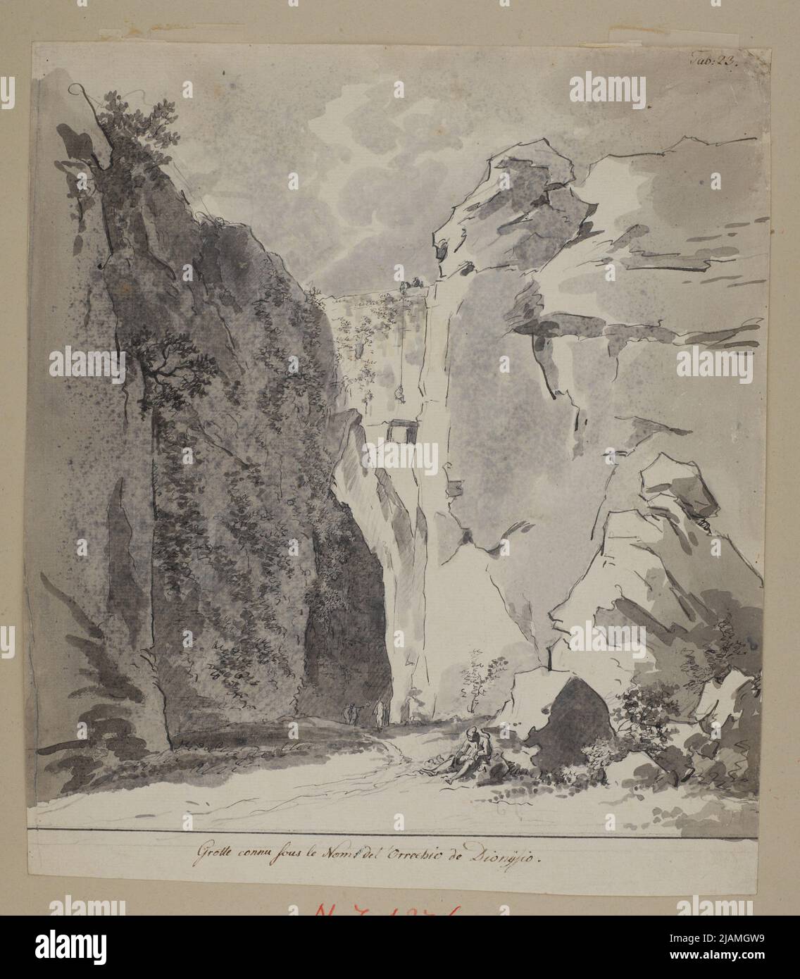 Cave of the Ear of Dionysius in Syracuse Kamsetzer, Jan Chrystian (1753 ...