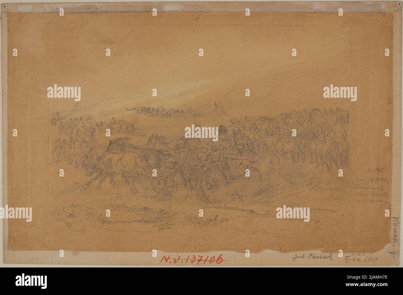 On the way to Bałta Kossak, Juliusz (1824 1899 Stock Photo - Alamy