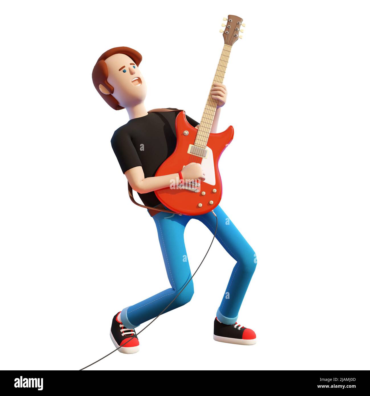 Cartoon guitar hi-res stock photography and images - Alamy