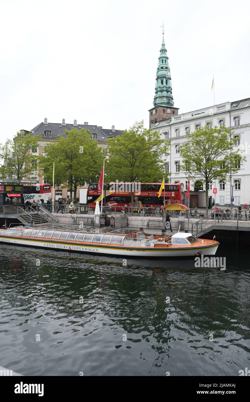 Copenhagen/Denmark/31 May 2022/Traveller ejnoyboat ride touri in danish ...