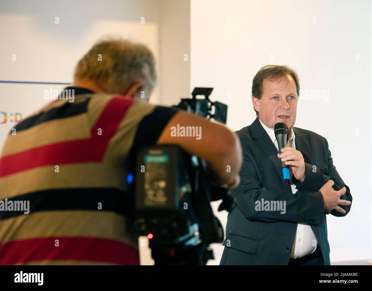 Prague, Czech Republic. 31st May, 2022. Czech Television (CT) head Petr ...