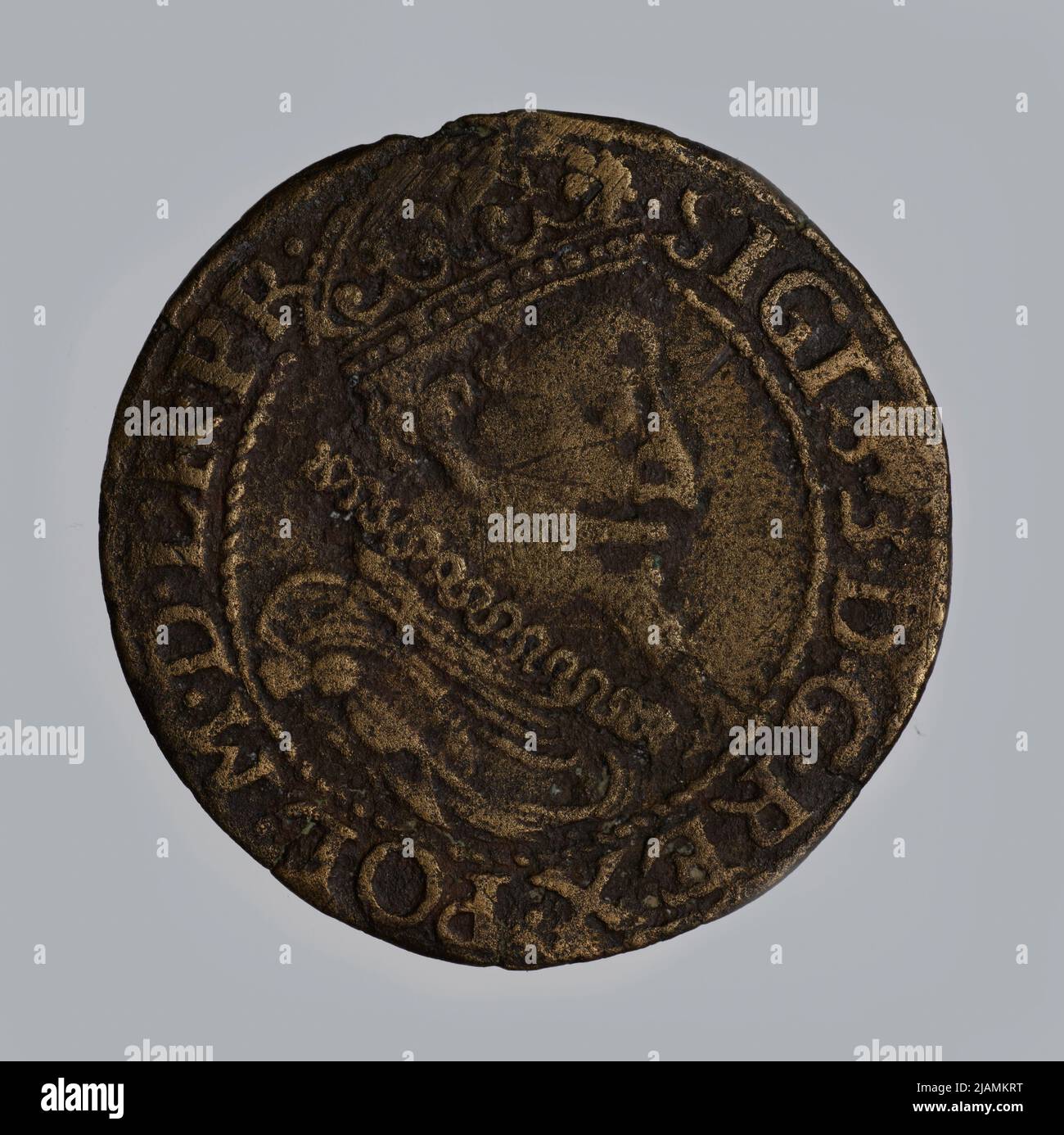 False Coin, Gdańsk Ort, 1612, Sigismund III Vasa (1587 1632 Stock Photo ...