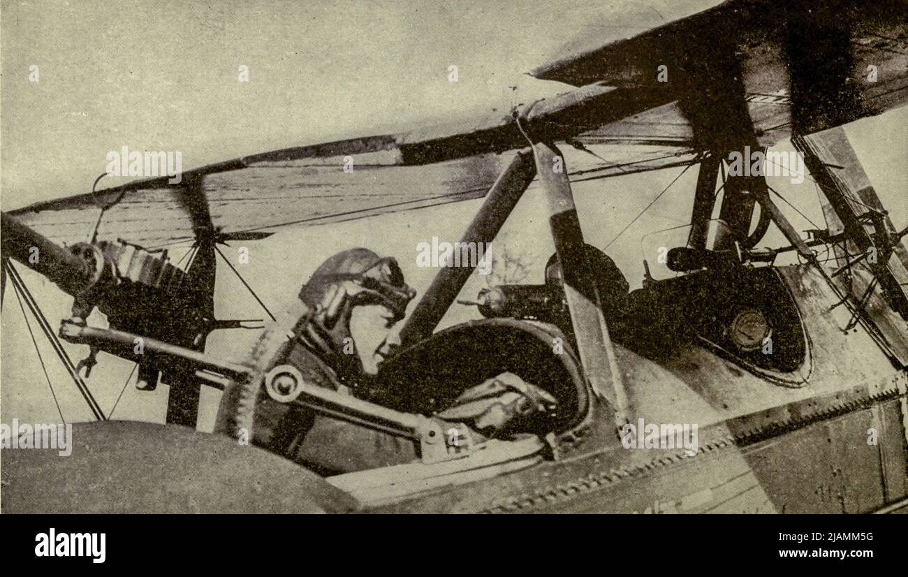 Close up view of a method of mounting the Lewis Machine Gun for ...