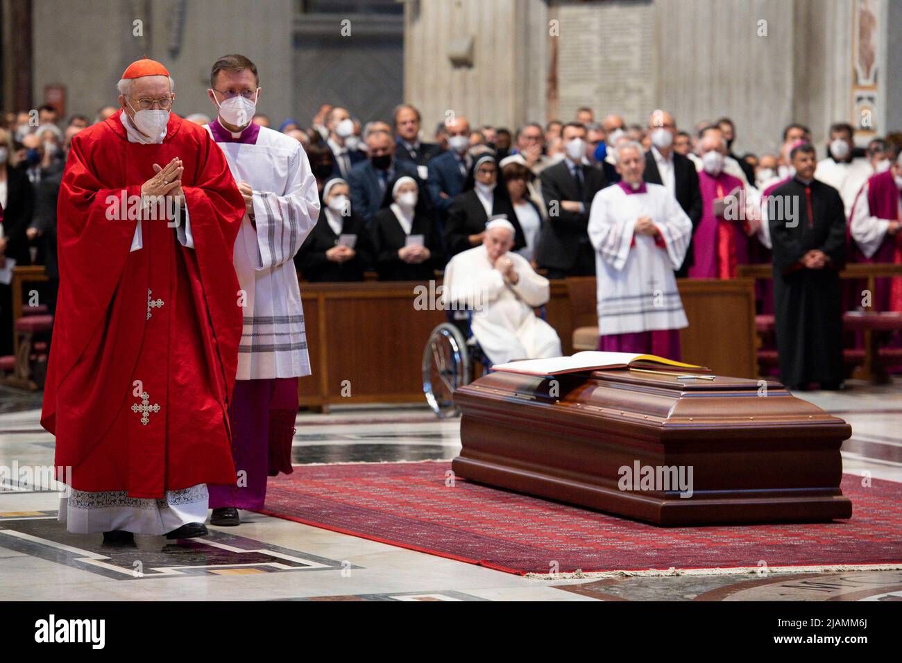 Vatican City, Vatican. 31 May 2022. Cardinal Giovanni Battista Re ...
