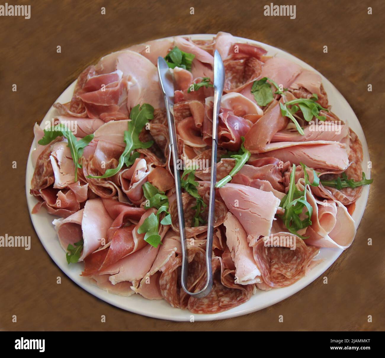 Meat on a cold buffet hi-res stock photography and images - Alamy