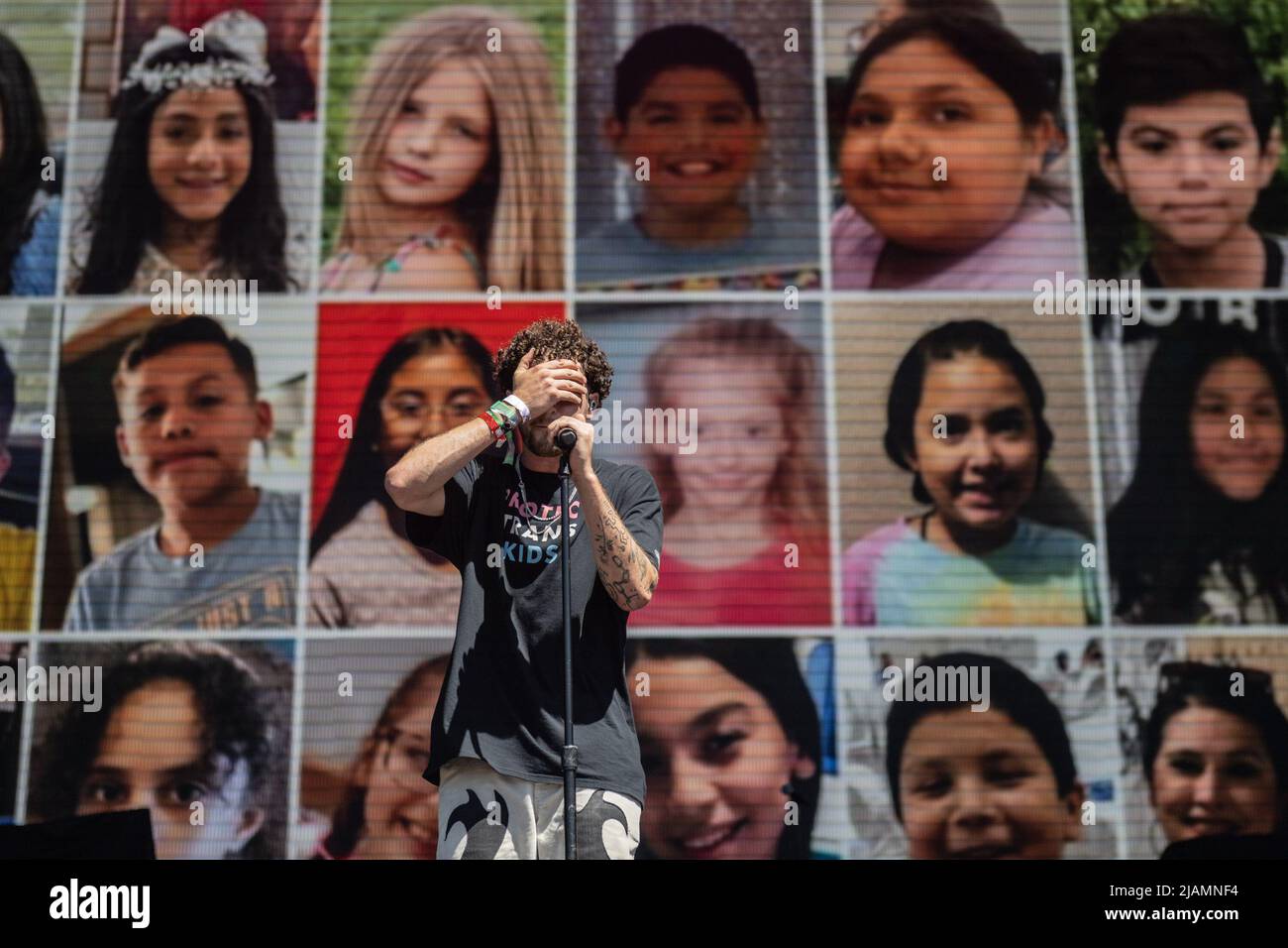 Grandson aka Jordan Edward Benjamin performs during the 2022 BottleRock ...