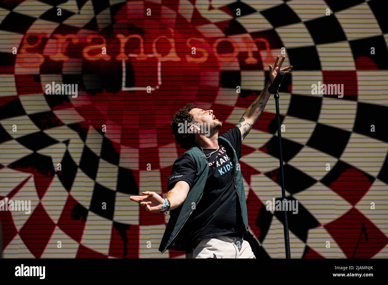 Grandson aka Jordan Edward Benjamin performs during the 2022 BottleRock ...