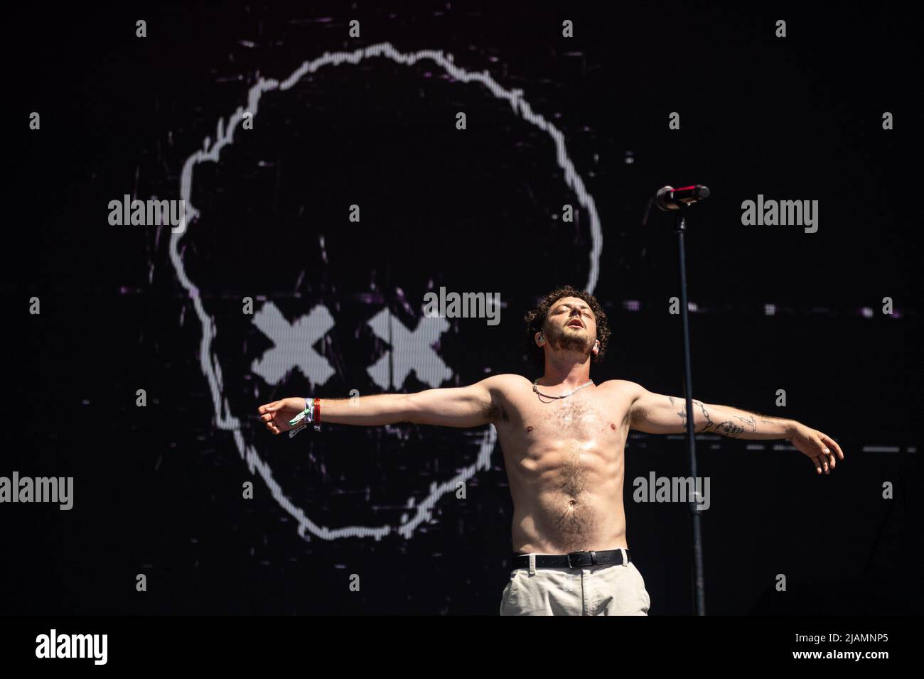 Grandson aka Jordan Edward Benjamin performs during the 2022 BottleRock ...