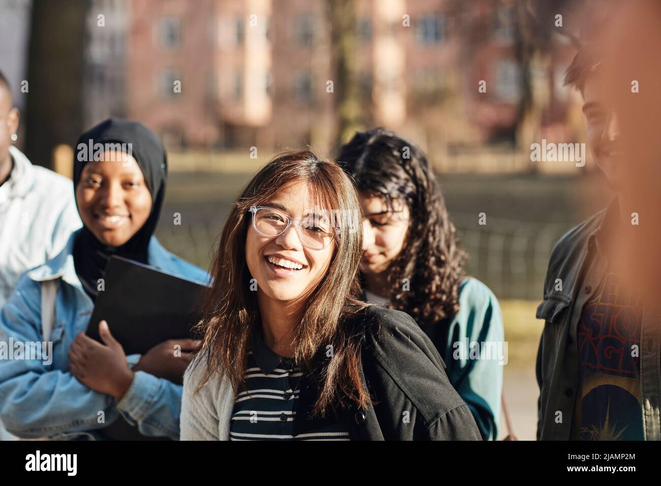 Indian school students friends group hi-res stock photography and images - Alamy