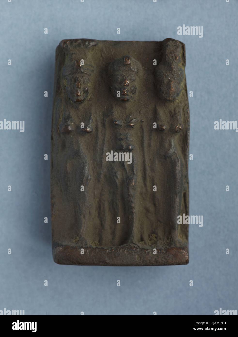 Plaque with the Presentation of Isis, Nephthys and Horus Stock Photo ...