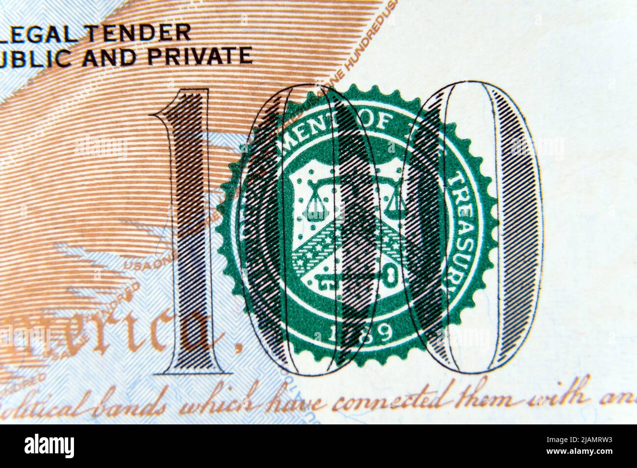 Background with money in American hundred dollar bills.Monetary fund ...