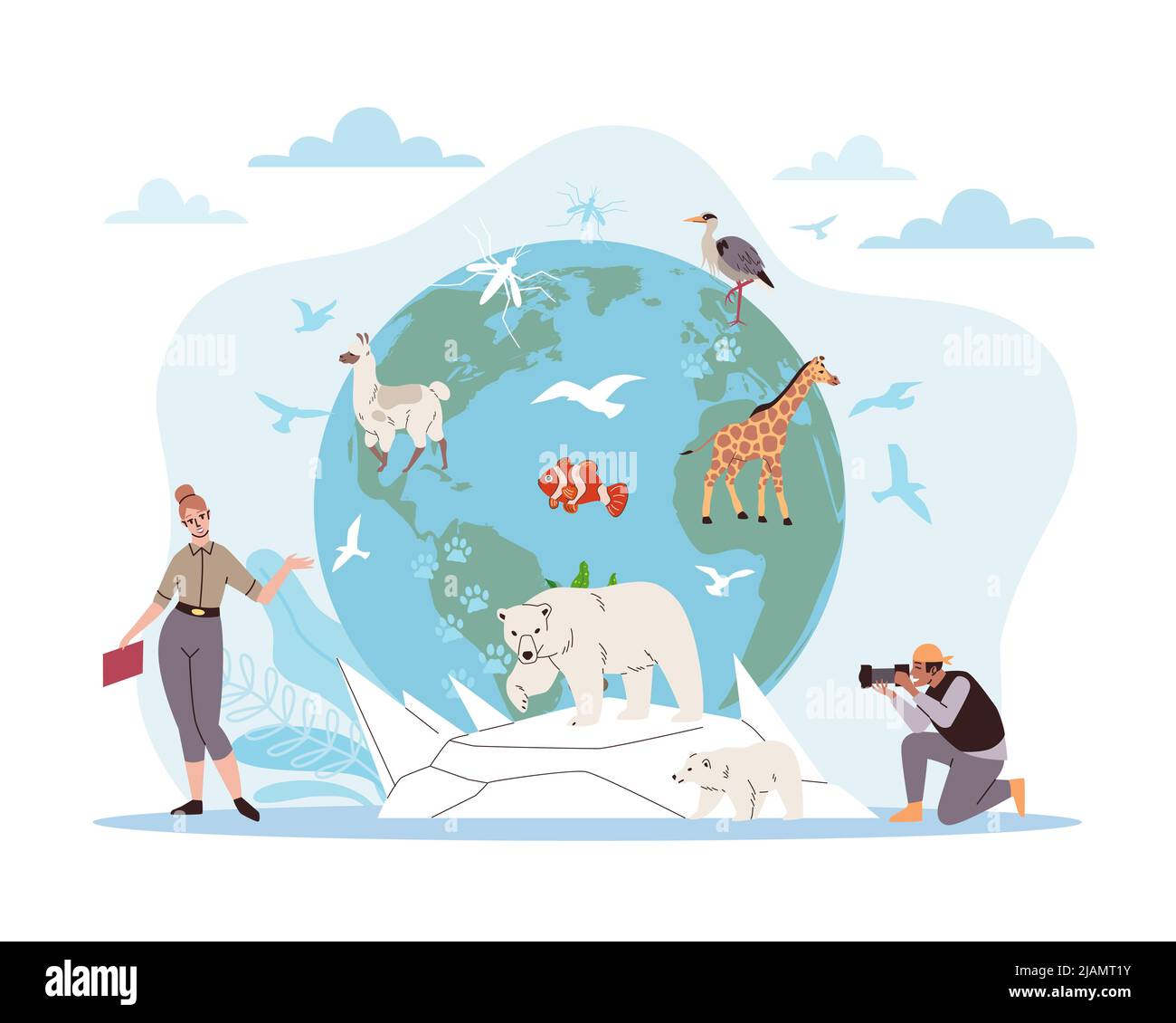 Conservation biologists Stock Vector Images - Alamy