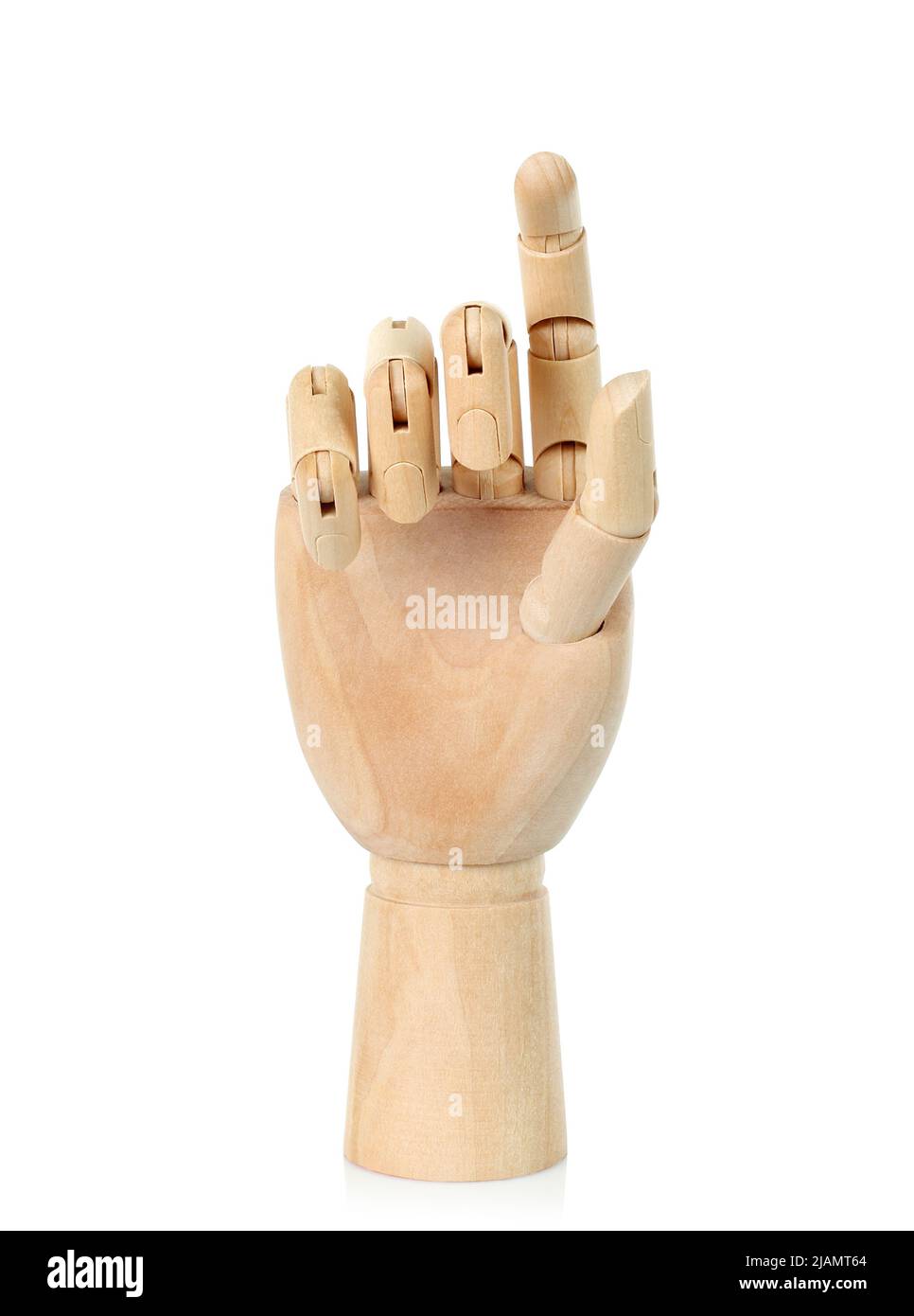 Wooden hand index finger hi-res stock photography and images - Alamy