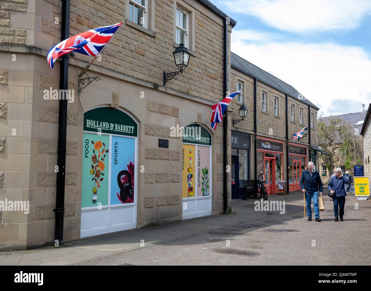 Bakewell,Derbyshire,UK,31st May 2022,The high street was busy this ...