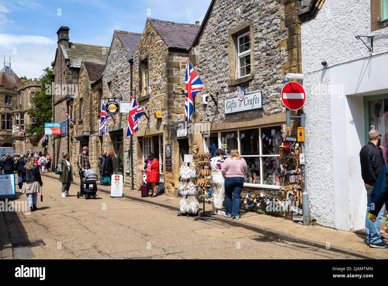 Bakewell,Derbyshire,UK,31st May 2022,The high street was busy this ...