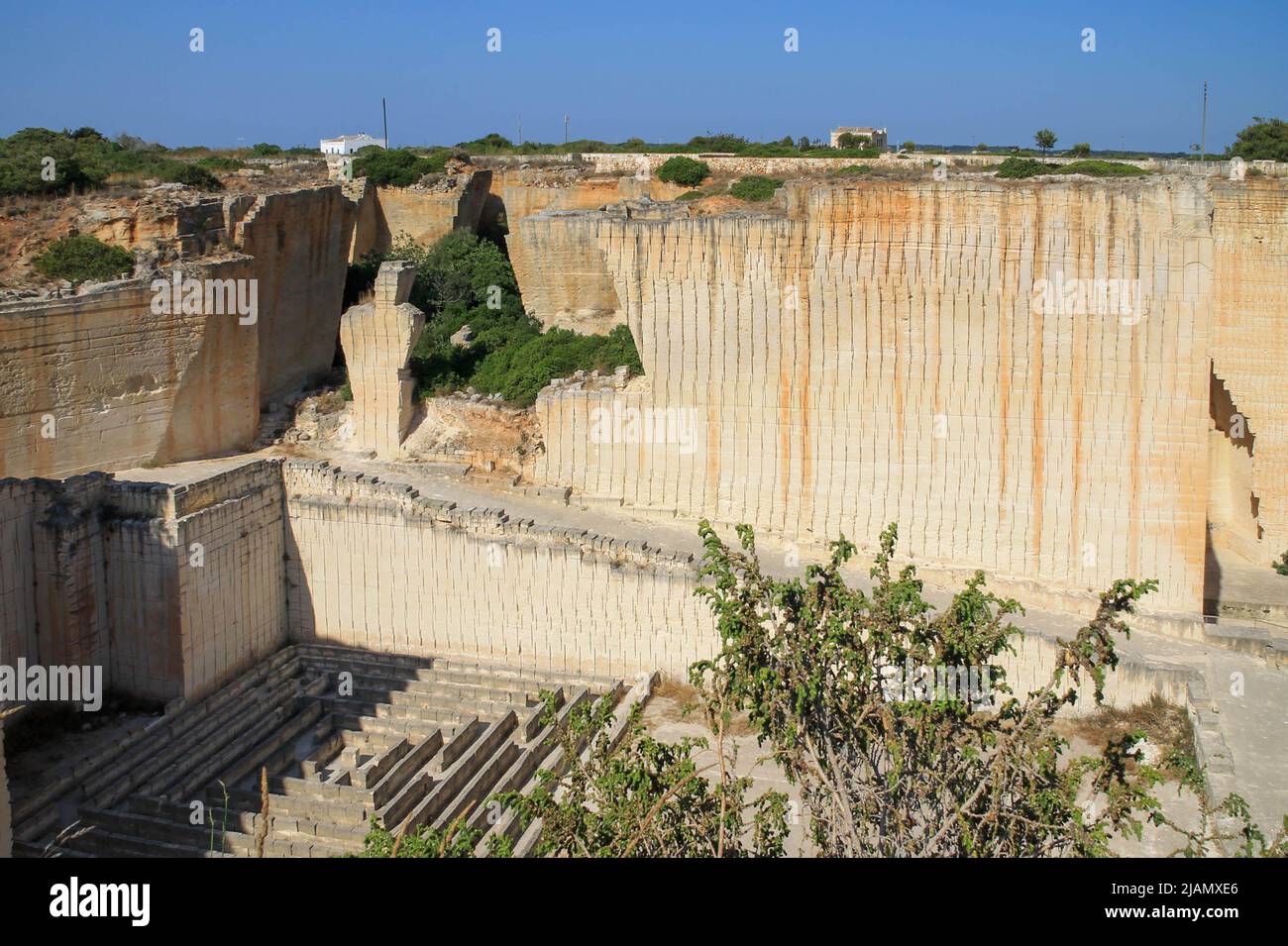 Lithica - s'hostal. sandstone quarry with labirynth Stock Photo - Alamy