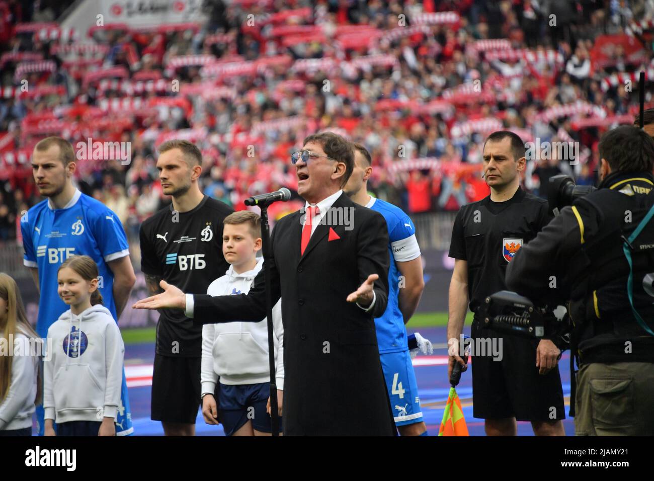 Moscow. The singer Grigory Leps at the opening ceremony of a Russian ...