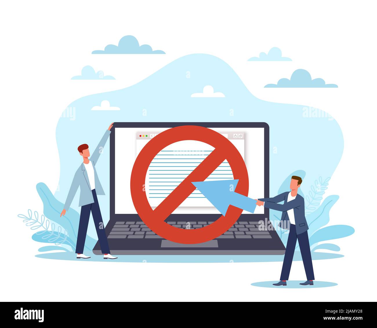 Content warning screen Stock Vector Images - Alamy