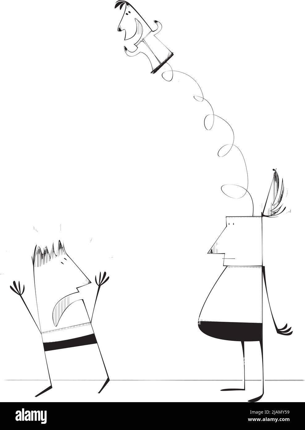 Cartoon drawing of jack in the box hi-res stock photography and images ...