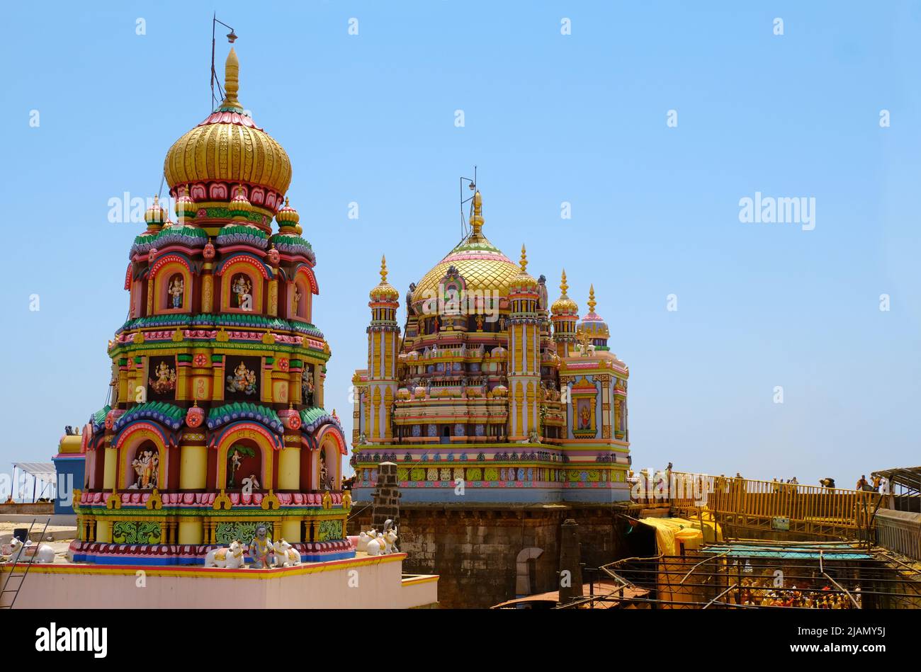 Jejuri, Maharashtra, India- May 29, 2022, Hindu devotees gather to ...