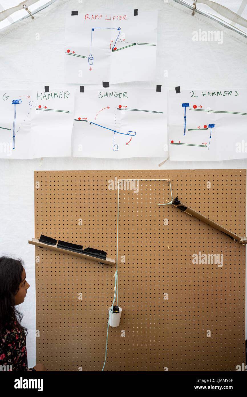 London, UK. 31st May, 2022. A participant at a workshop led by Joseph ...