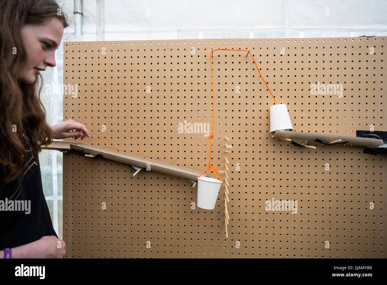 London, UK. 31st May, 2022. A participant at a workshop led by Joseph ...