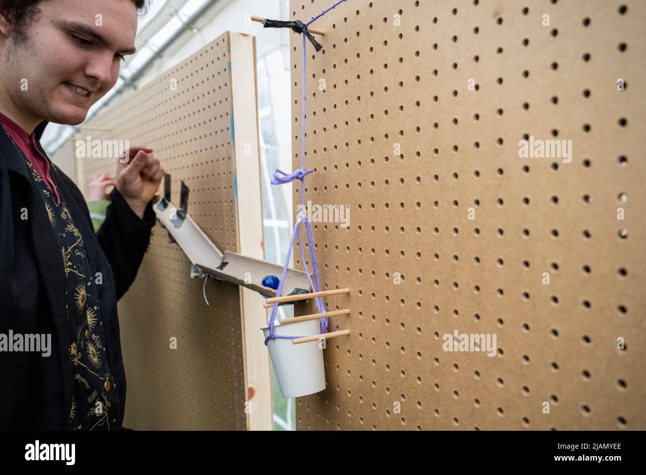 London, UK. 31 May 2022. A participant at a workshop led by Joseph ...